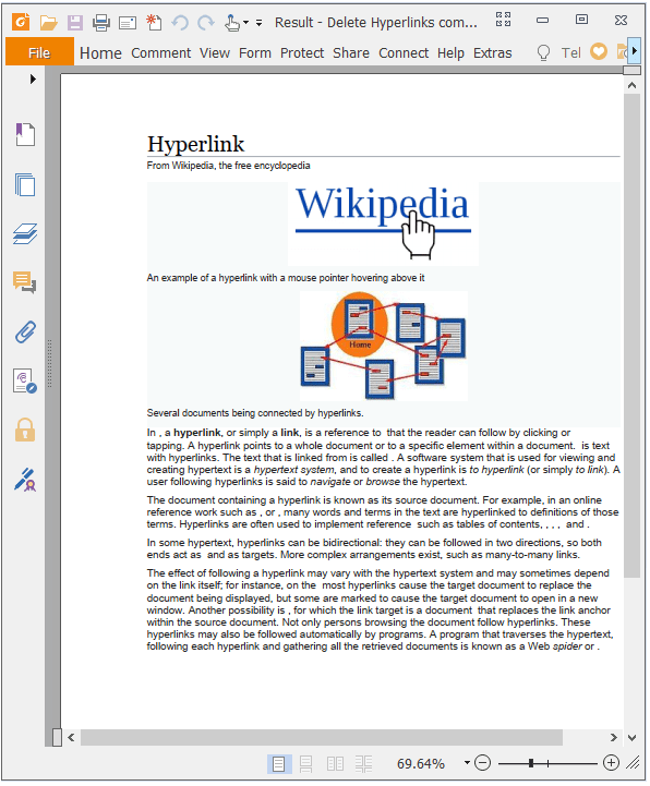 Document .Net - How to delete all hyperlink objects using C# and .NET